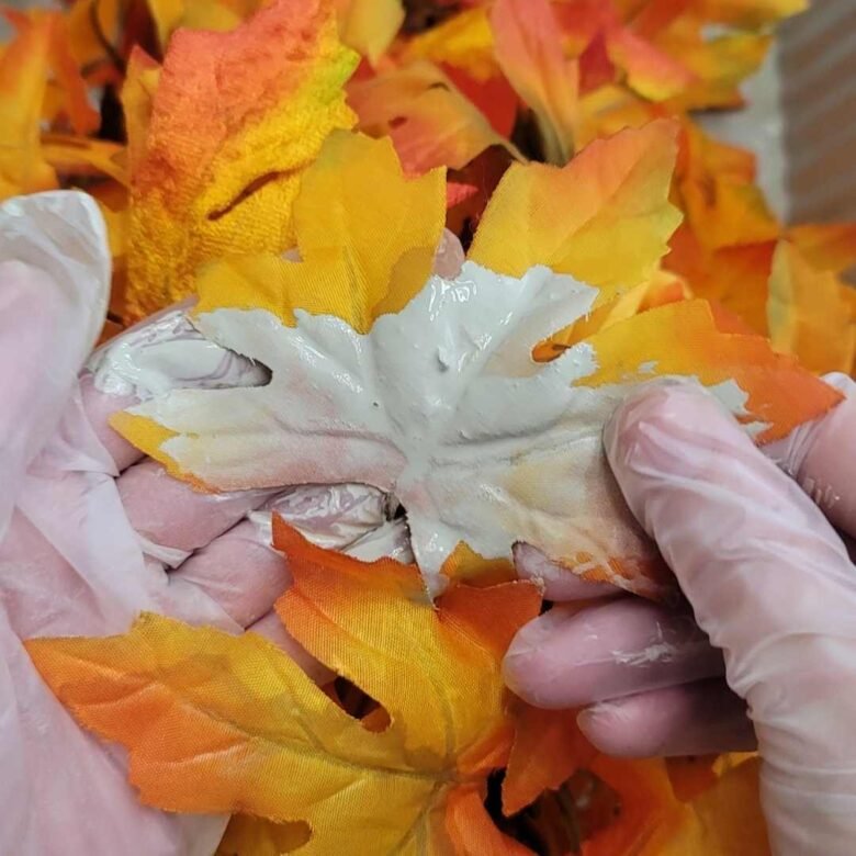 Easy DIY Muted Faux Fall Foliage - A loverly life