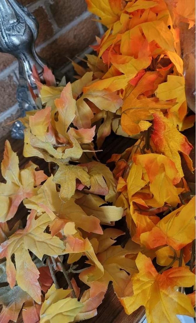 Easy DIY Muted Faux Fall Foliage - A loverly life